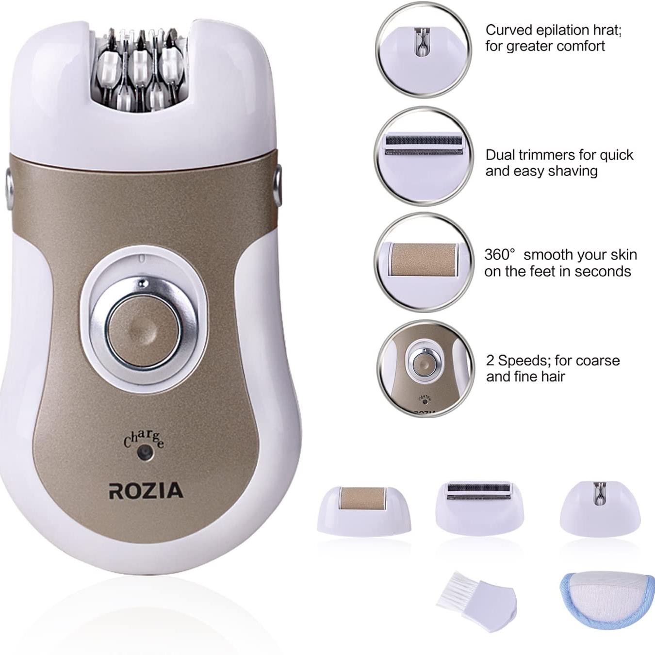 قیمت و خرید اپیلاتور ۴ در ۱ روزیا مدل HB 6006 یا Rozia 4-in-1 Shaver, Callus Remover and ...